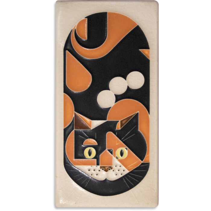 Fabulous Frames & Art | Calico Cat Tile (Cream) - Decorative Tiles ...