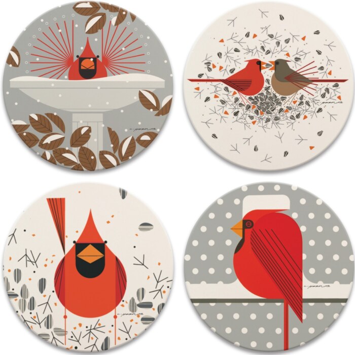 Official Charley Harper Art Studio | Charley’s Cardinals Absorbent ...
