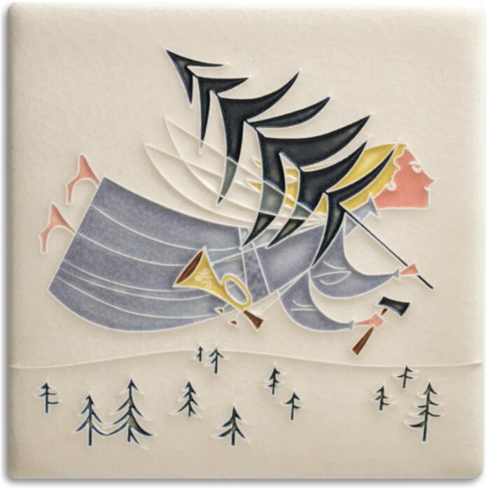 Official Charley Harper Art Studio | Christmas Spirit Tile - Decorative ...
