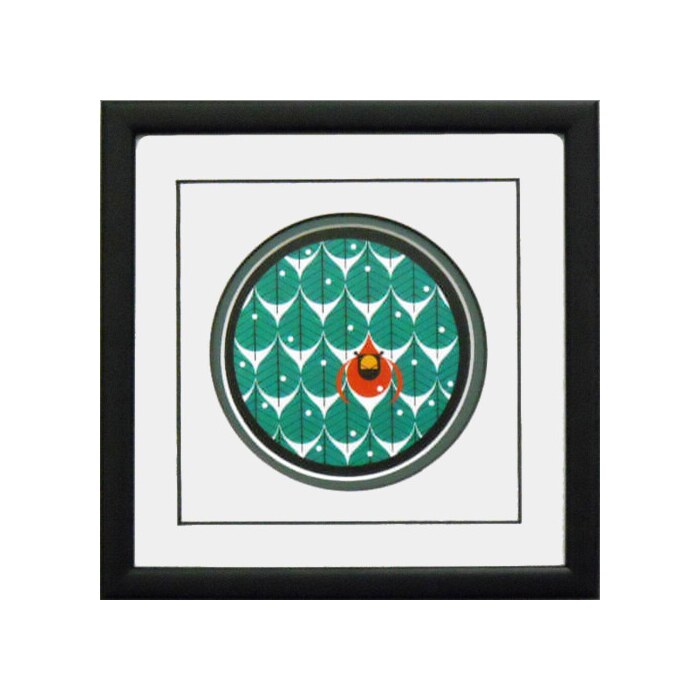 Official Charley Harper Art Studio | Coniferous Cardinal Mini - Framed ...