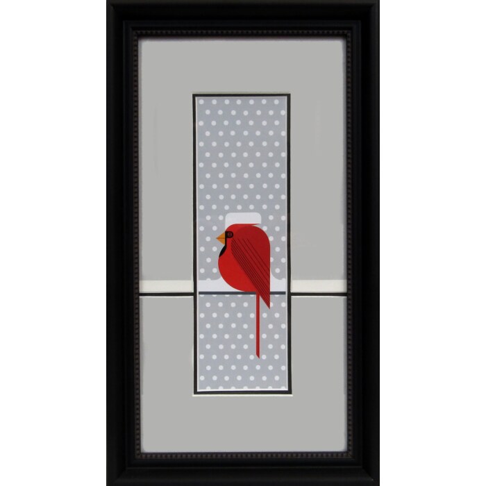 Official Charley Harper Art Studio | Cool Cardinal Mini - Framed Mini ...