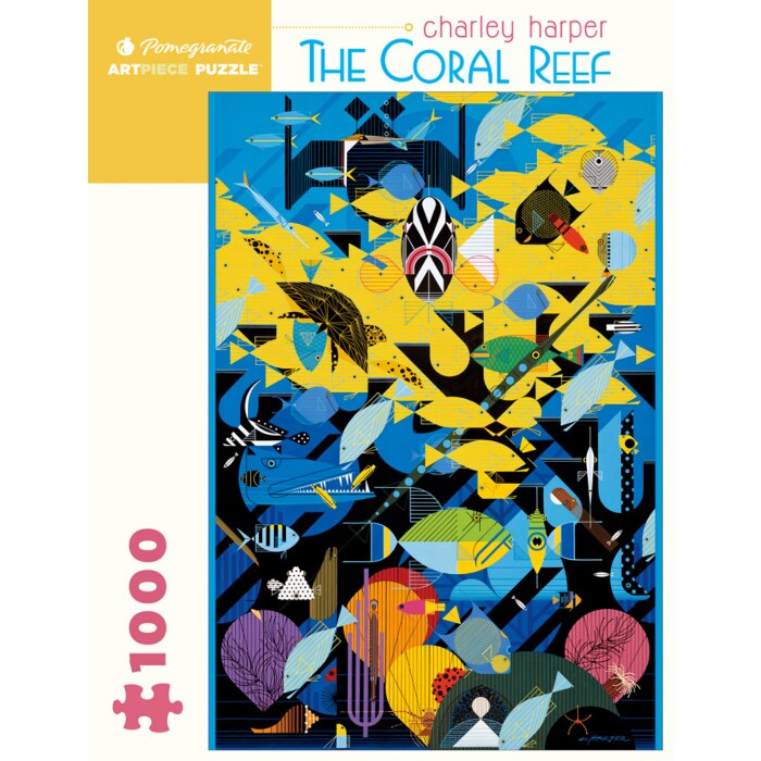 Charley Harper Store | Coral Reef 1000-Piece Jigsaw Puzzle - Puzzles ...