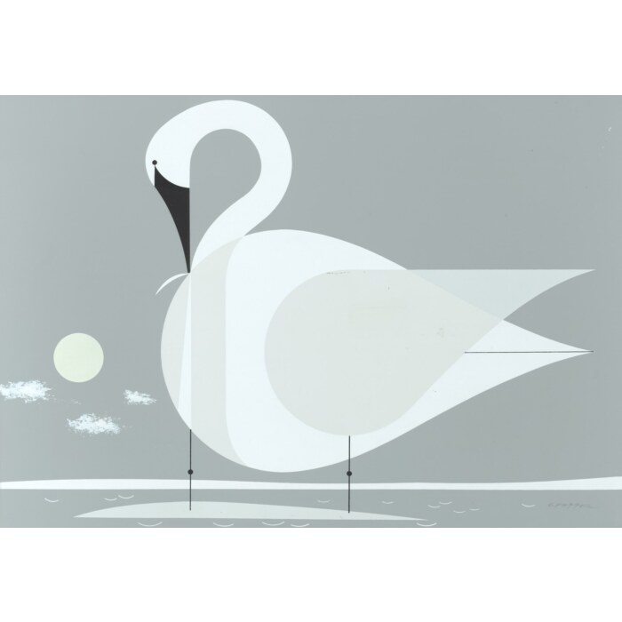 Official Charley Harper Art Studio | Trumpeter Swan—Ford Times ...