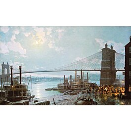 Fabulous Frames & Art | Cincinnati: Moonlight on the Ohio from the ...